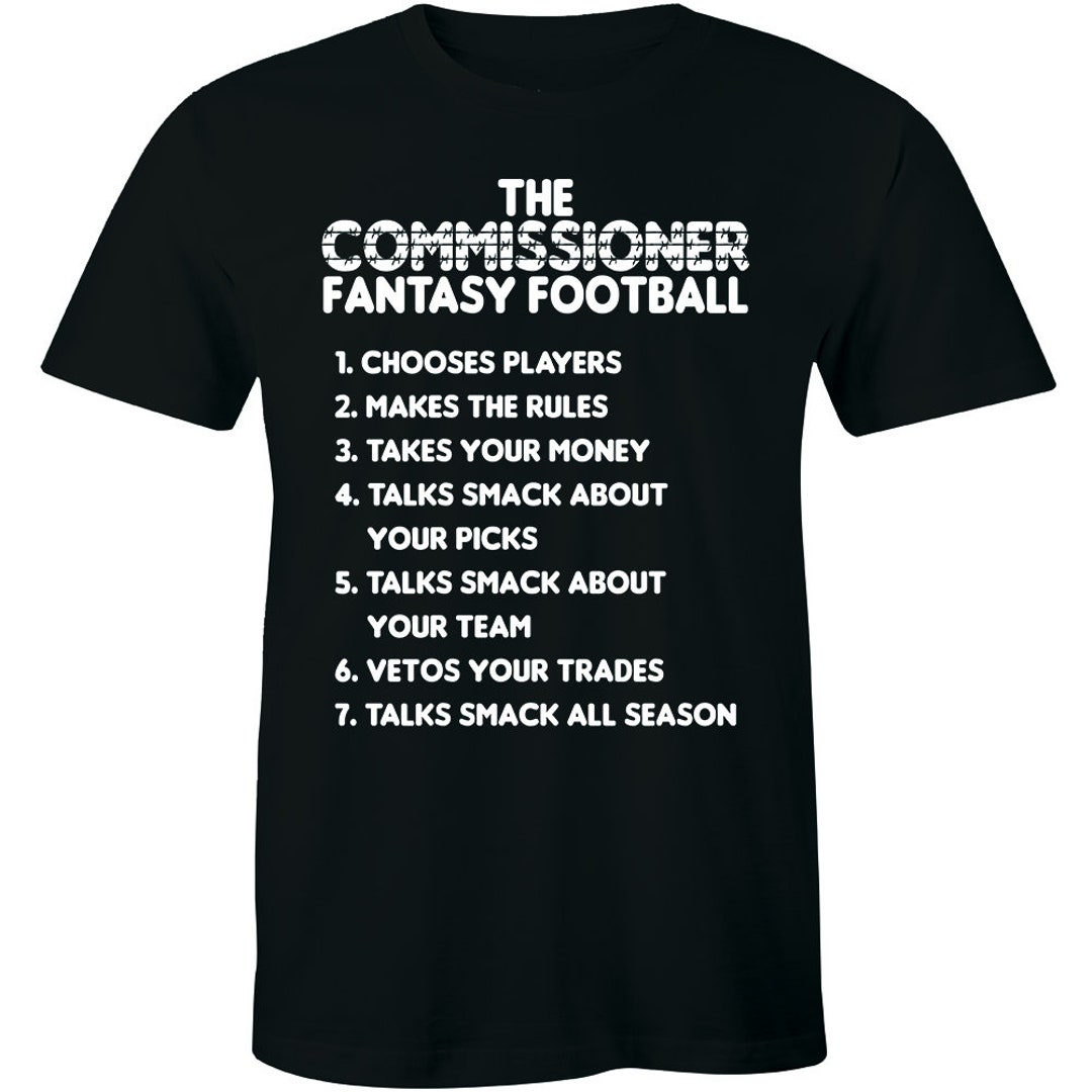 Fantasy Football Draft Shirt 2019 Commissioner Tee Funny Cool Game ...