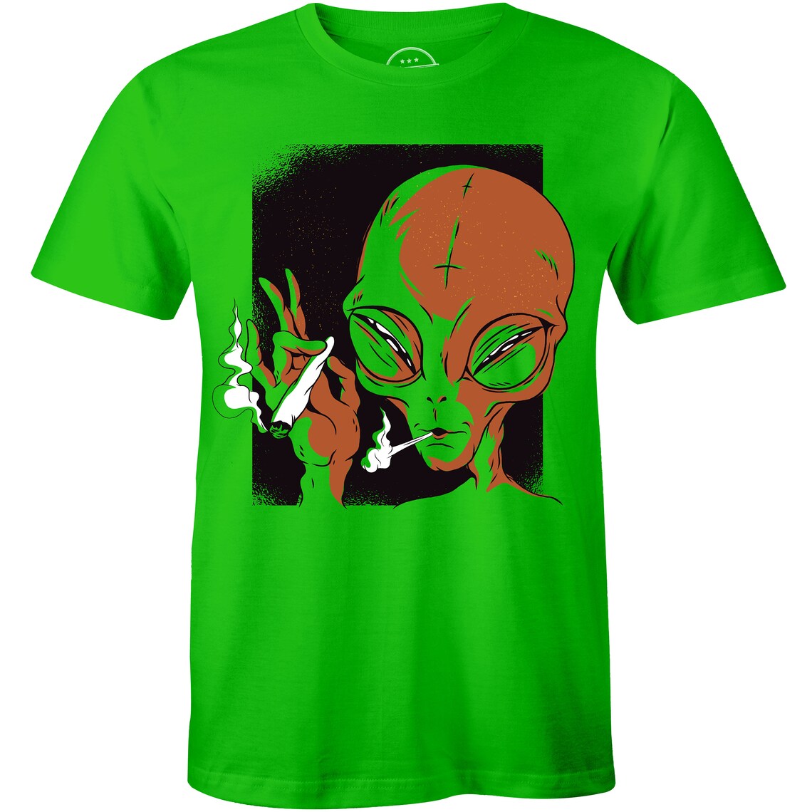 Alien Smoking Cigarette Space Creature Crew Neck T-shirt for - Etsy UK