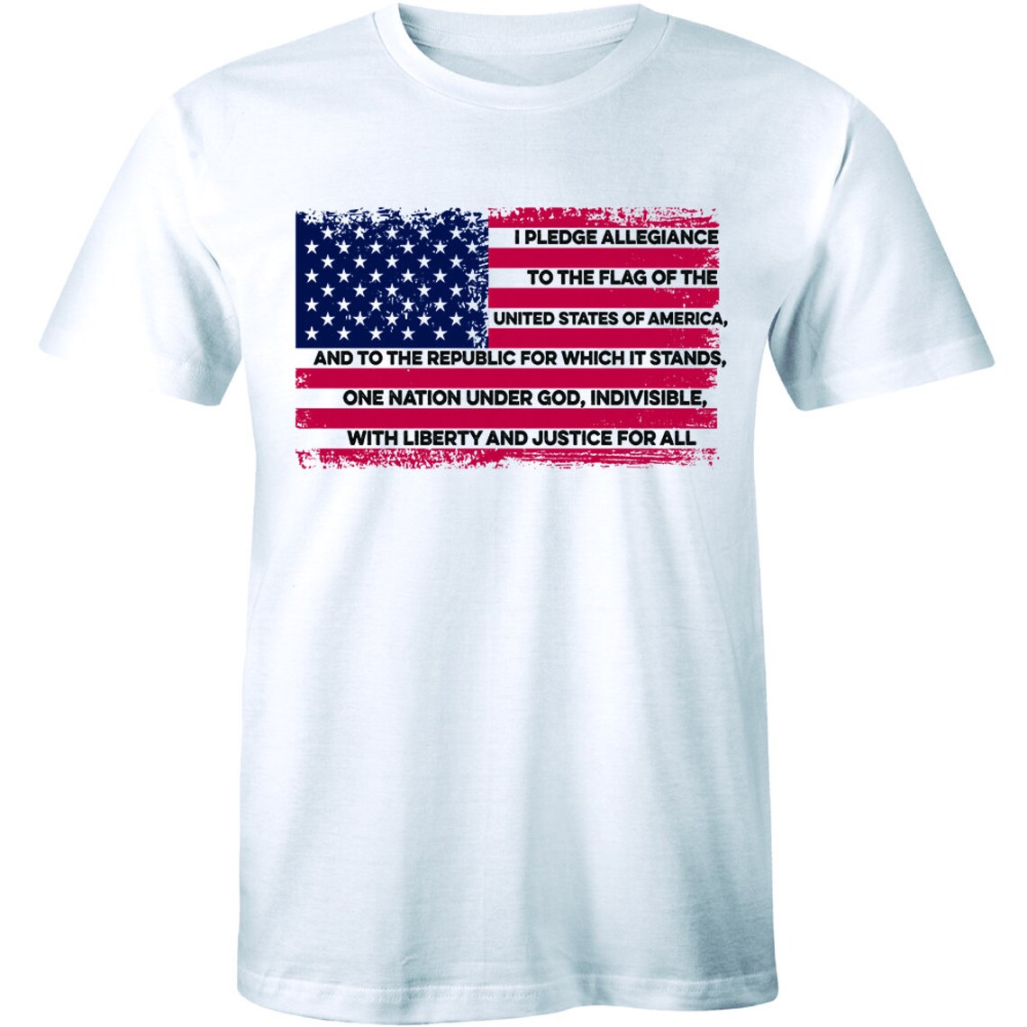 USA Flag Slogan I Pledge Allegiance to the Flag of the - Etsy