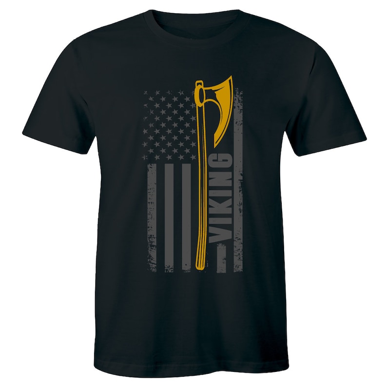 Viking American Flag Cool Ragnar Lothbrok Fans Shirt Men's - Etsy