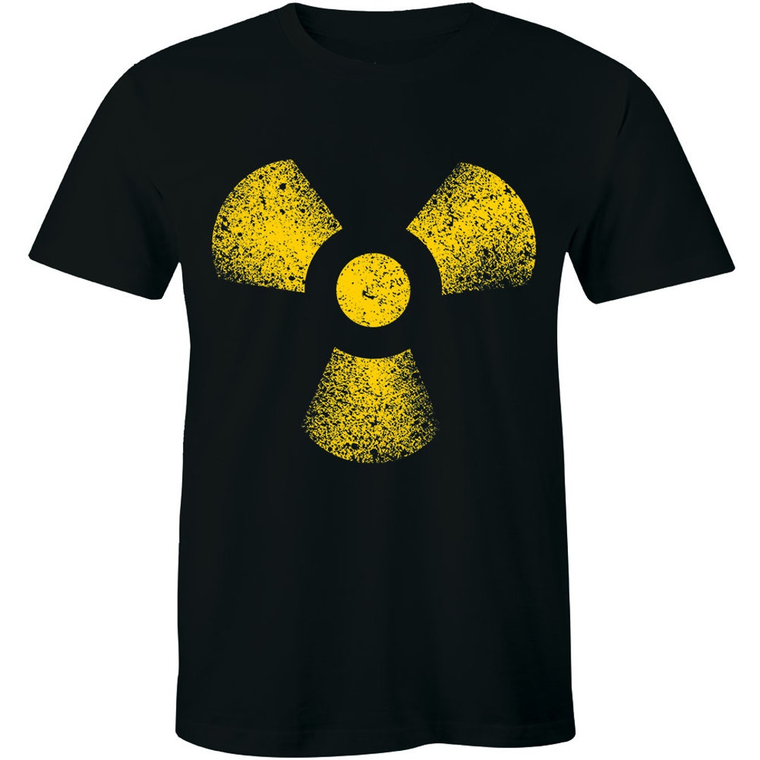 Radioactive Nuclear War Sign Distressed Fashion Tee Mens T-shirt - Etsy