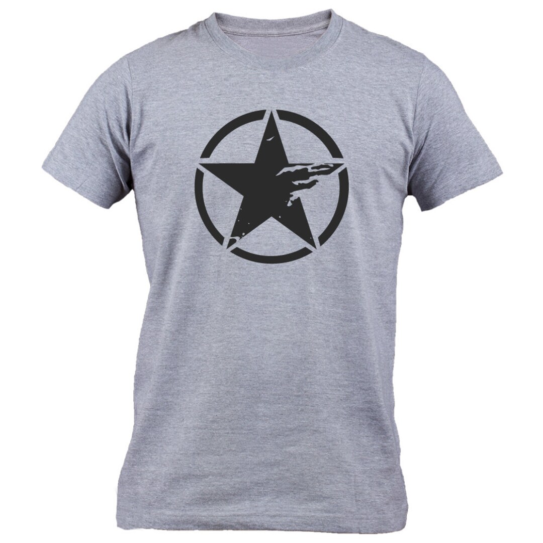 Retro Vintage U.S. United States Army Military Star in Circle Mens Tee ...
