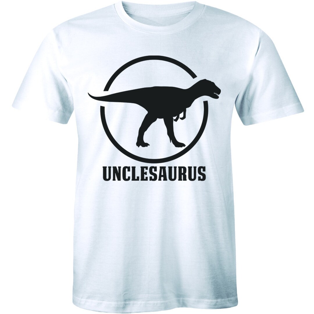 UNCLESAURUS T-rex Dinosaur Grumpy Uncle Mens T-shirt Fathers Day ...