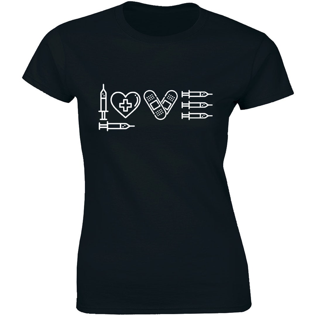 Love Injections - Funny Nursing Humor Injection Shirt Women's T-shirt ...