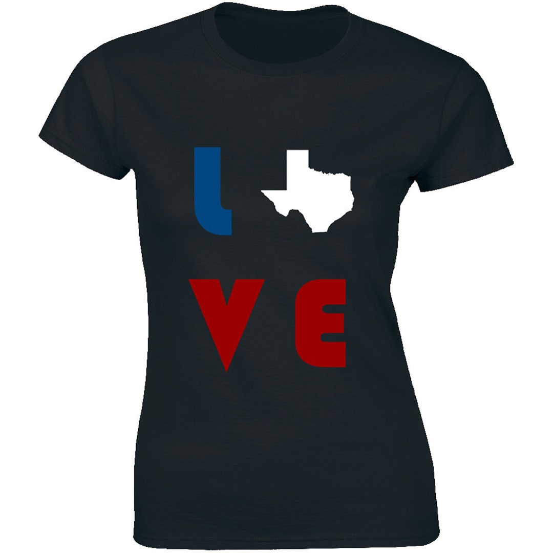 Texas Love T Shirt Texas Shape Home State Pride Tee Shirt Texan USA Tee ...