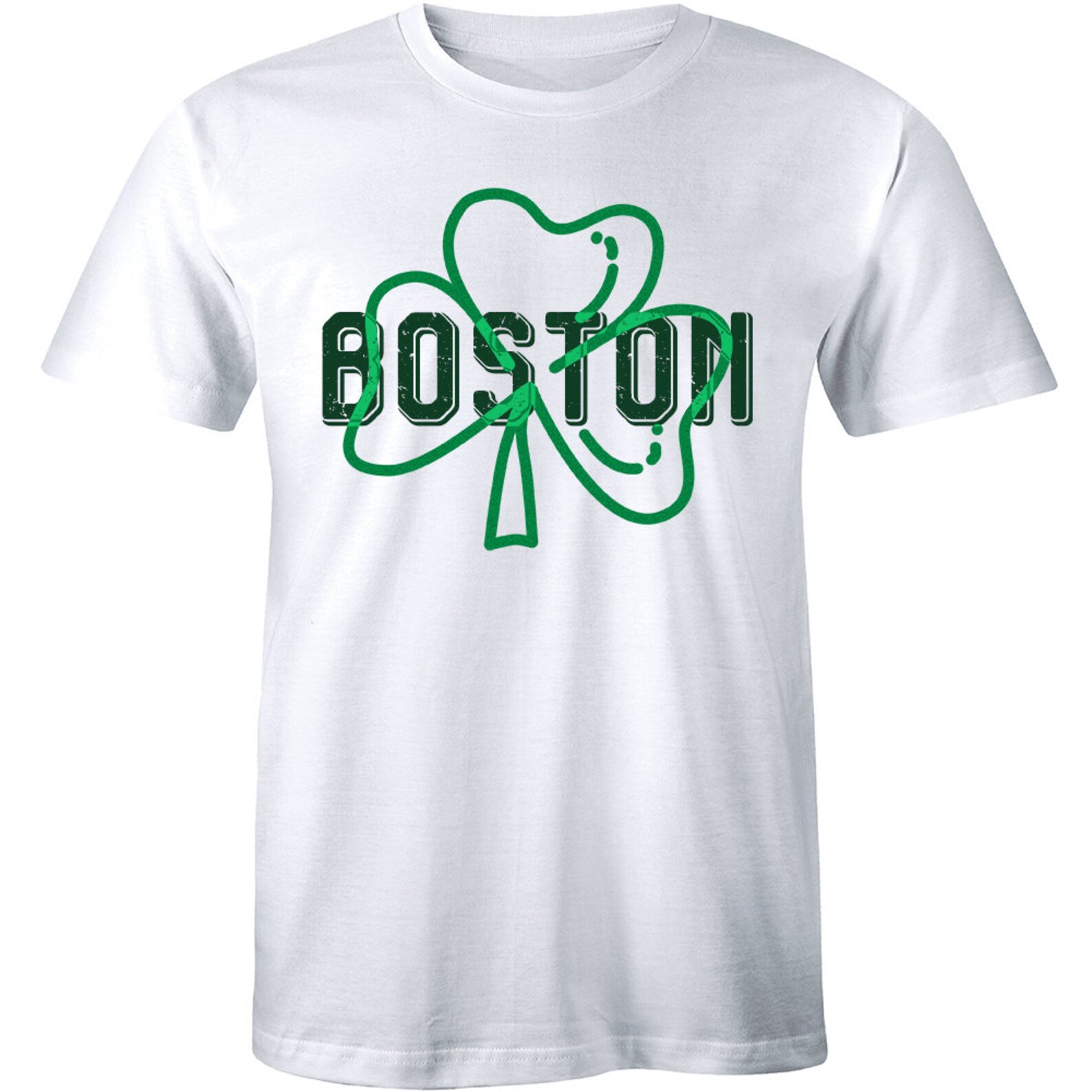 Men's Boston Shamrock Irish Pride Men's T-shirt Clover Leaf Pride City ...