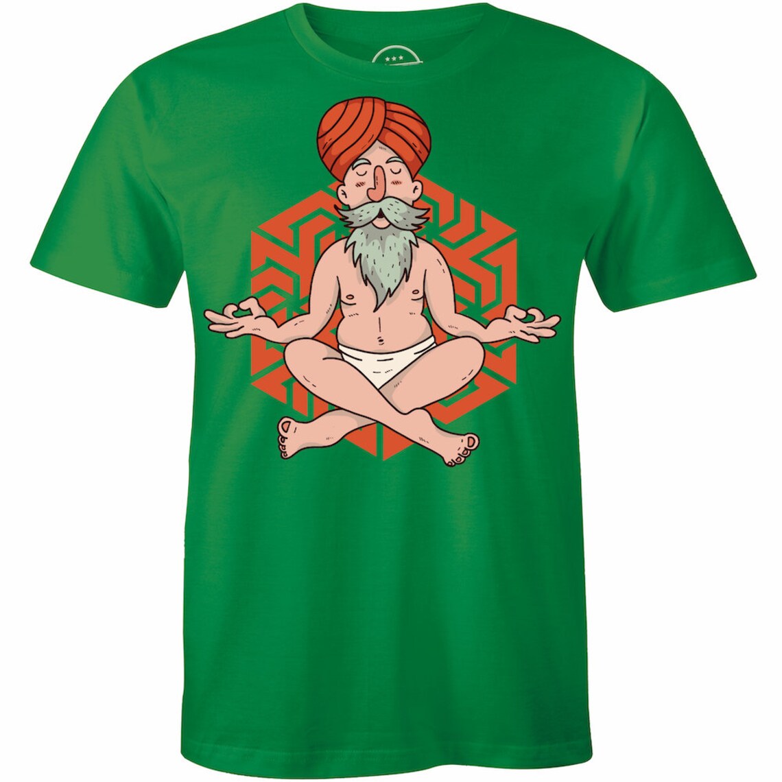 Cool Cartoon Indian Baba Doing Meditation Printed Men's - Etsy