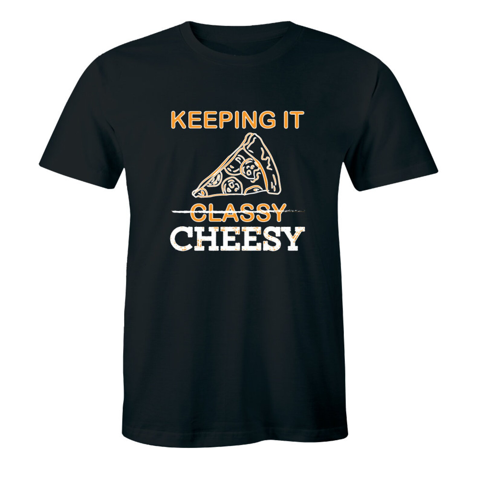 Keeping It Cheesy Men's T-Shirt Funny Food Slogan Saying | Etsy