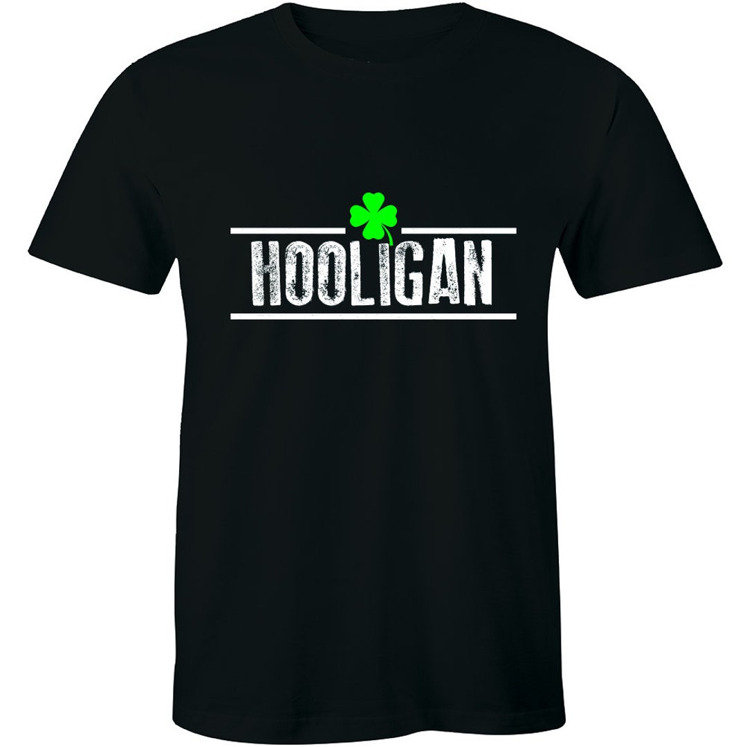Irish Clover Hooligan T Shirt Funny Saint Patricks Day Parade Men's T ...