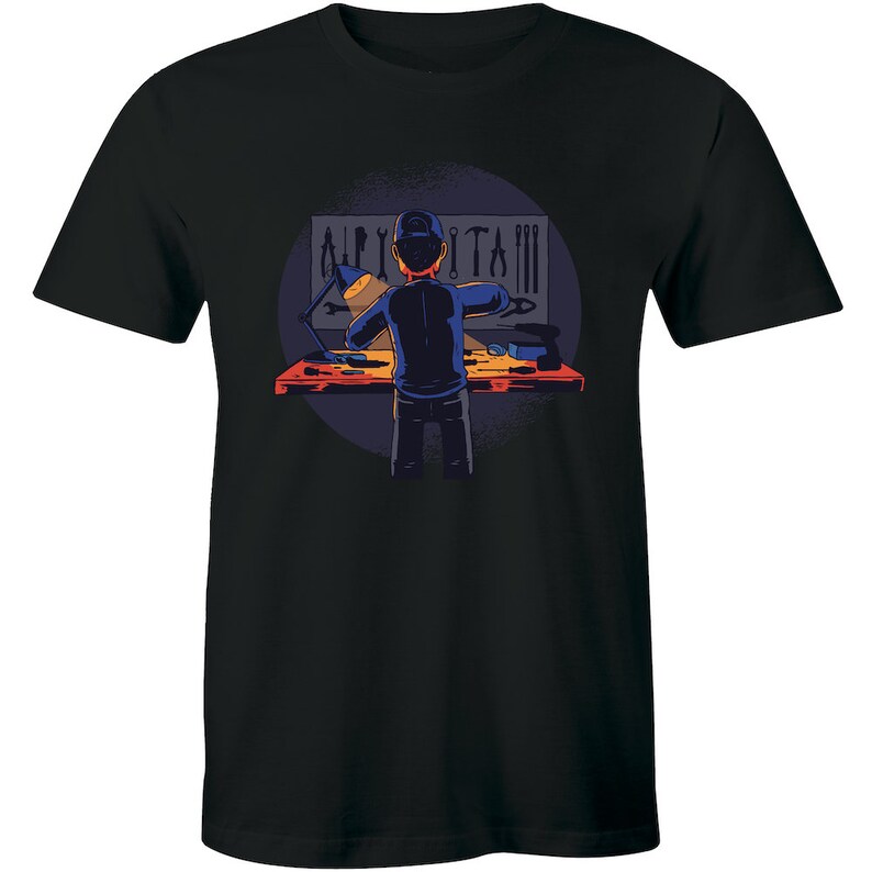Mechanical Engineer Working Job Short Sleeve T-shirt for Men Tool ...