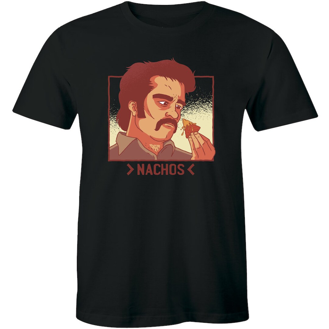 Narco Nacho Libre Nachos Lover Short Sleeve Men T-shirt Cheesy Food ...