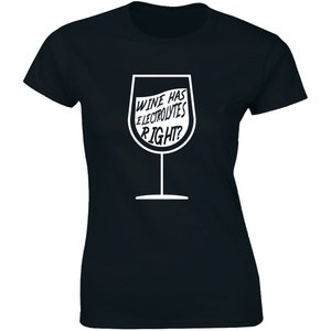 Wine Has Electrolytes Right T-shirt Funny Drinking Exercise Workout ...