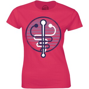 Digital Printed Medical Medicine Symbol T-shirt Stethoscope RN Nurse ...