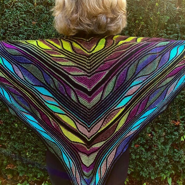 Knit Butterfly Shawl Pattern - Etsy