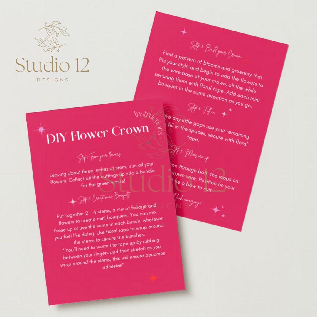 DIY Flower Crown Template for Unforgettable Hen Parties and Bridal ...