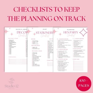 Ultimate Hen Party Planner Kit – 100+ Pages of Worksheets & Tips - Maid ...