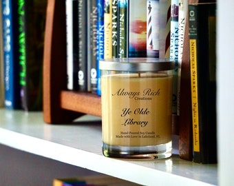 Library Candle - Etsy