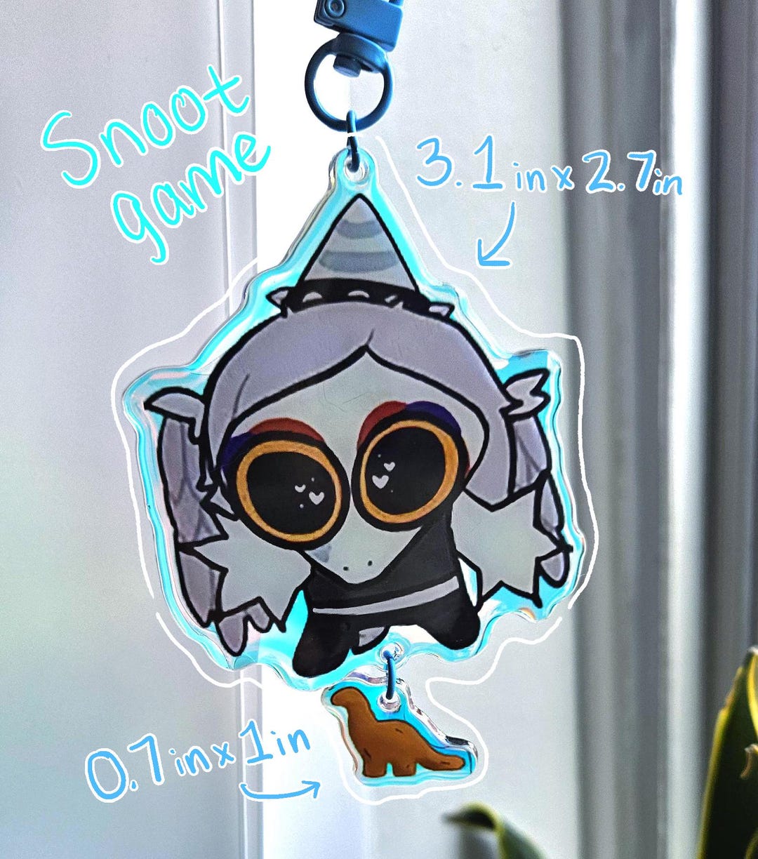 OLD* 3inch Fang Keychain, Snoot Game, Dino Nugget - Etsy