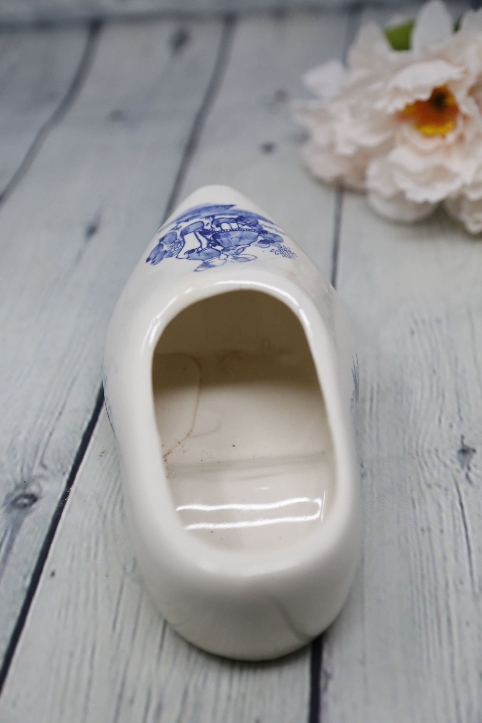 Dutch Porcelain Shoe - Dutch Shoe - Vintage Bloom-rite Dutch Shoe ...