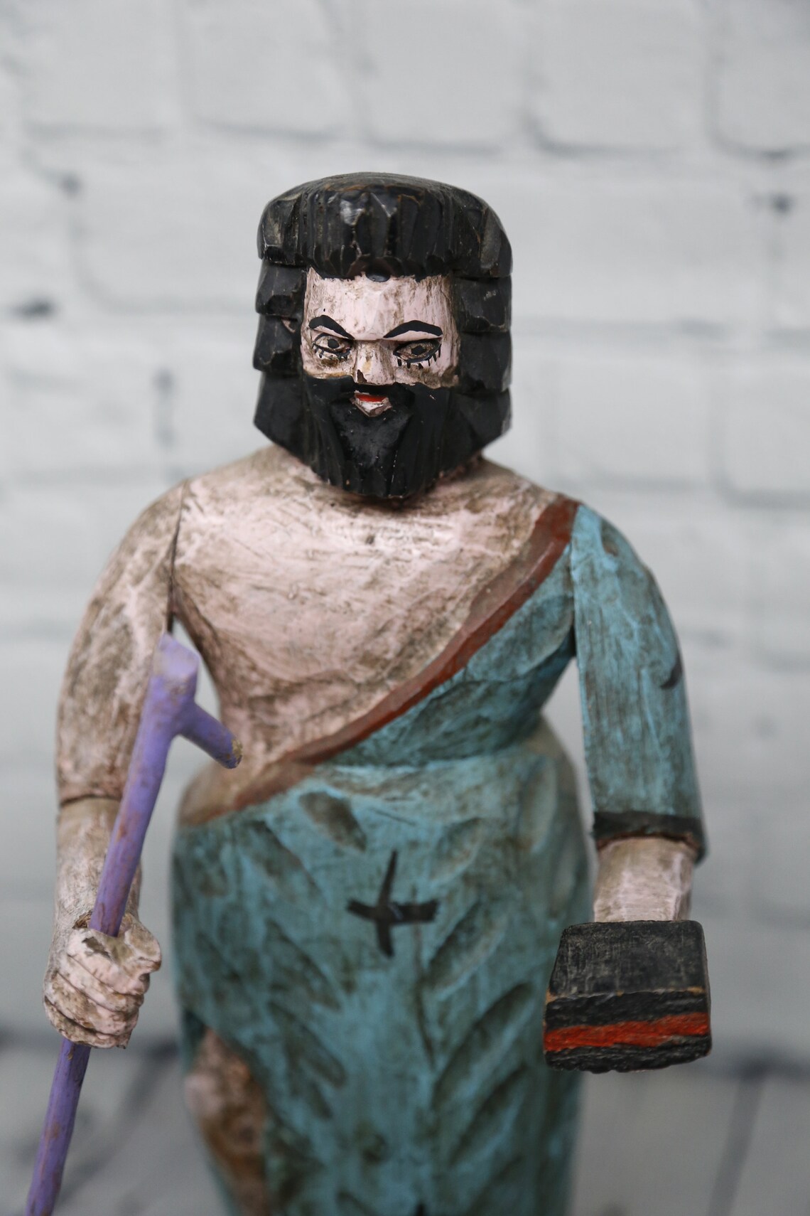 Moses Solid Wood Carved Sculpture Prophet Moses Statue - Etsy España