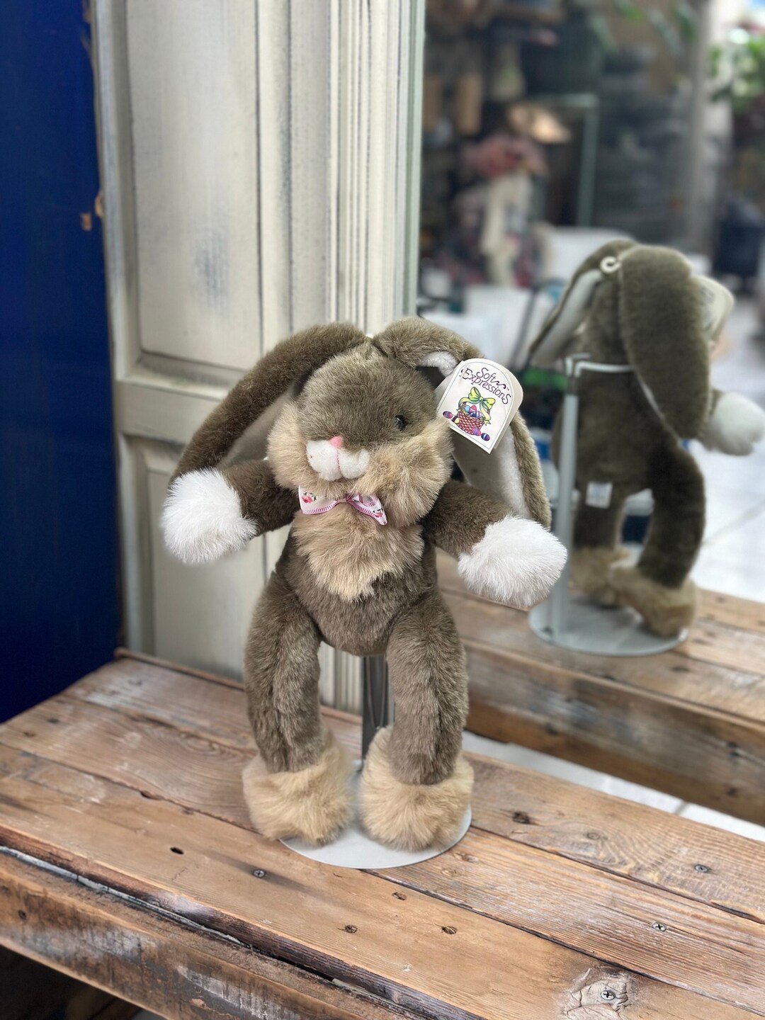 Classic Vintage Plush Rabbit - Soft Bunny Doll - Country Bunny Doll ...