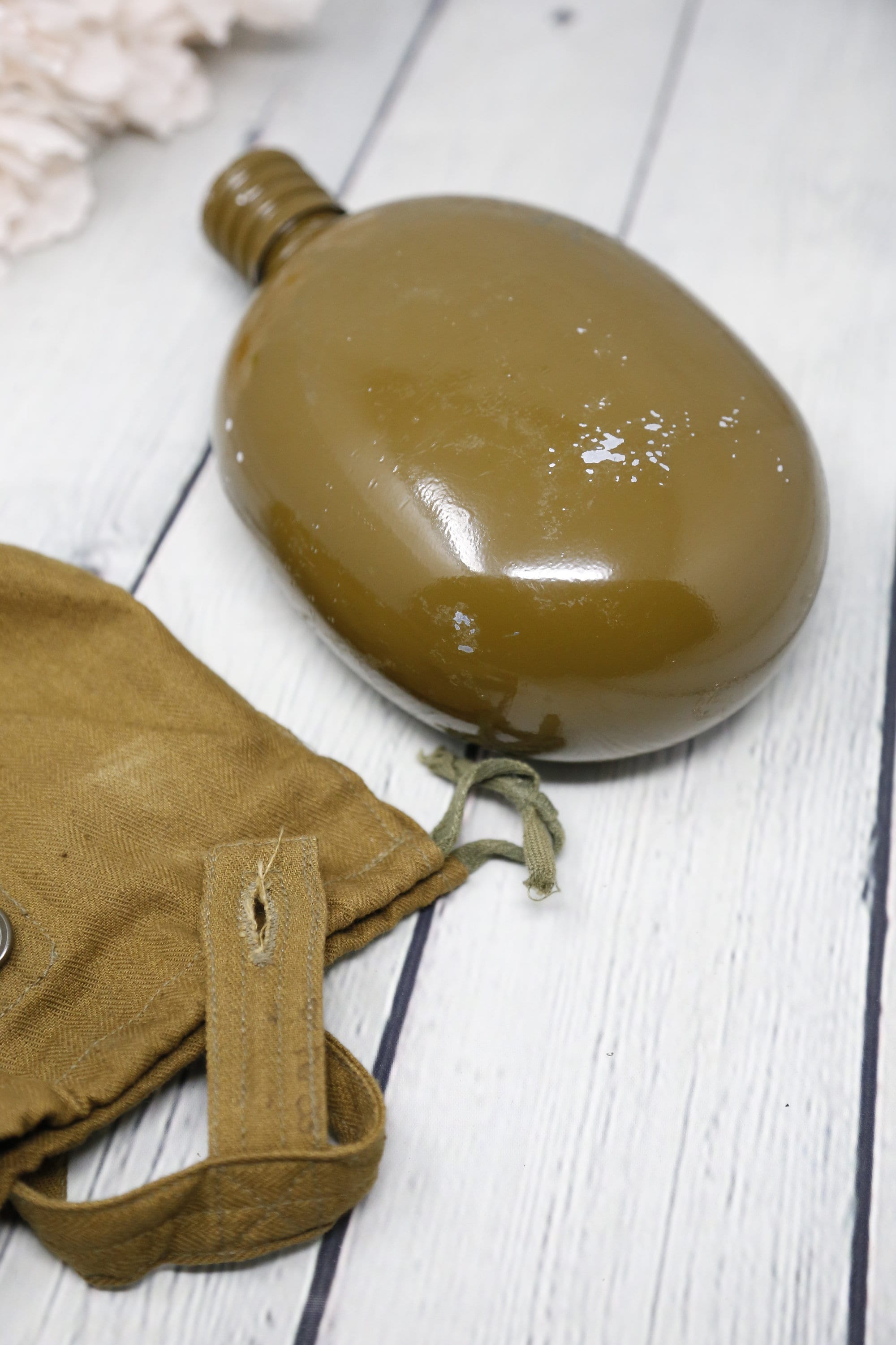 Military Old Water Bottle - Vintage Army Water Bottle - Army Antique ...