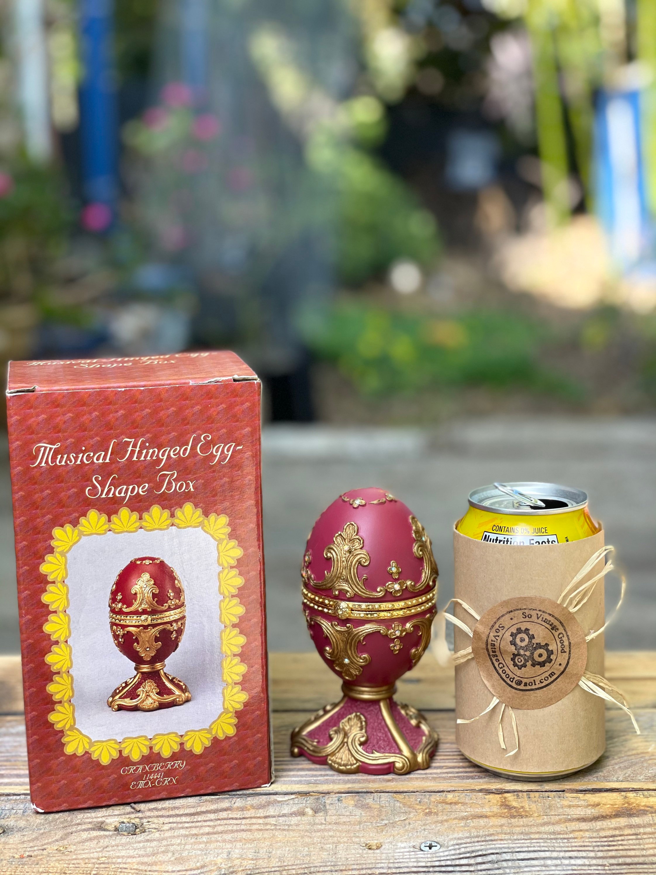 Sankyo Ornate Musical Egg Trinket - Vintage Musical Trinket Egg ...