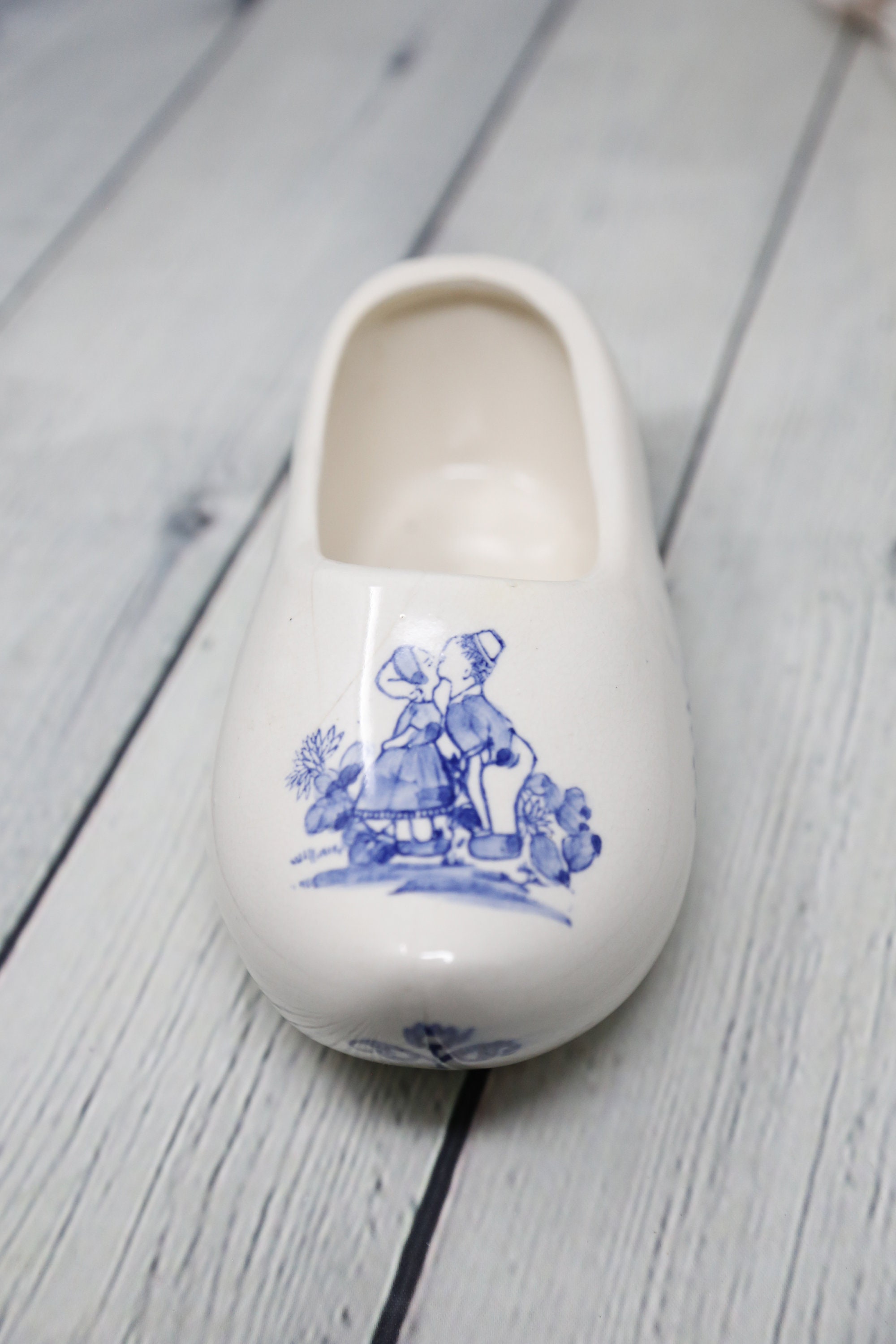Dutch Porcelain Shoe - Dutch Shoe - Vintage Bloom-rite Dutch Shoe ...