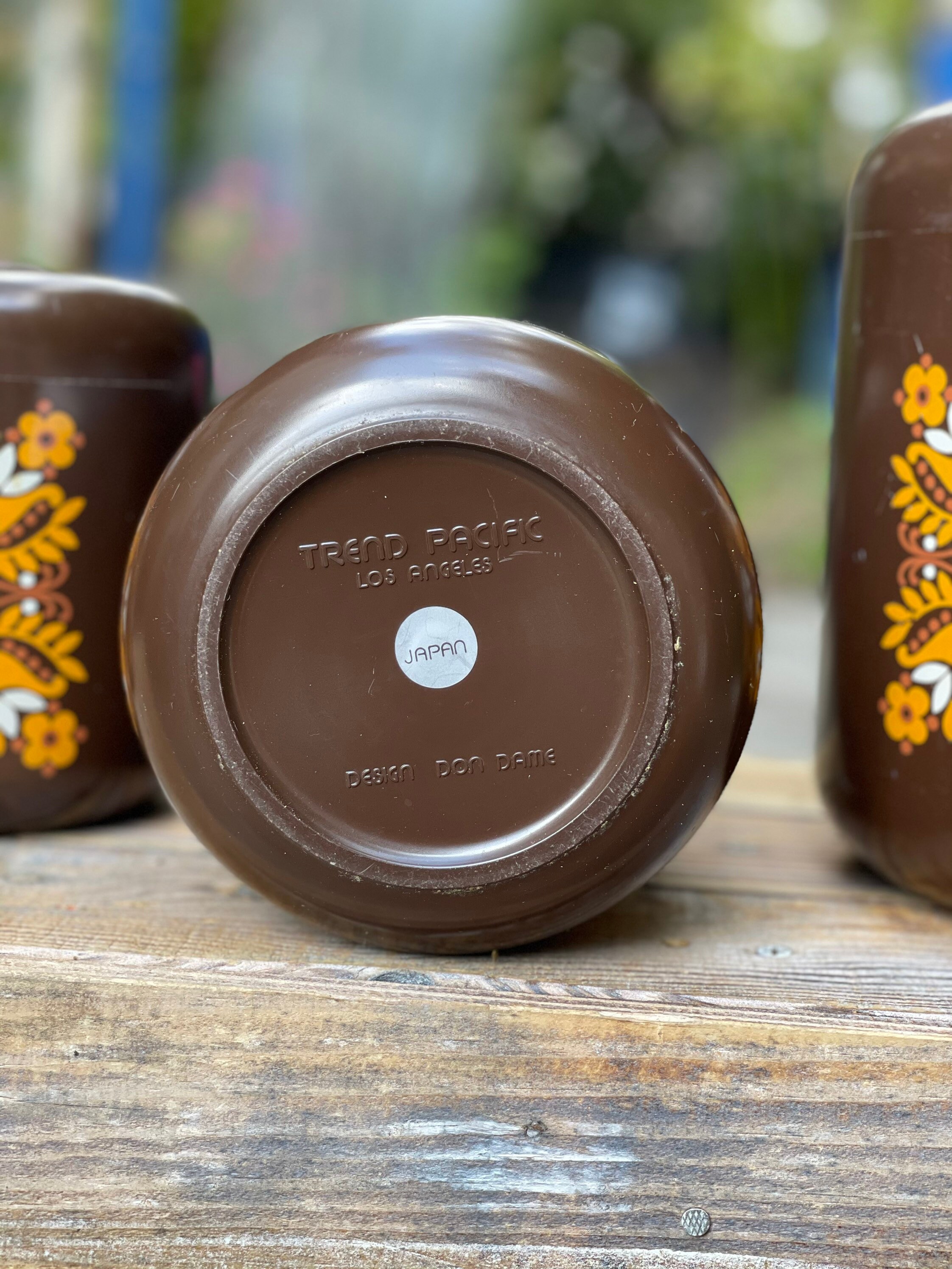 Vintage Nesting Canister Set Trend Pacific Don Dame | Etsy