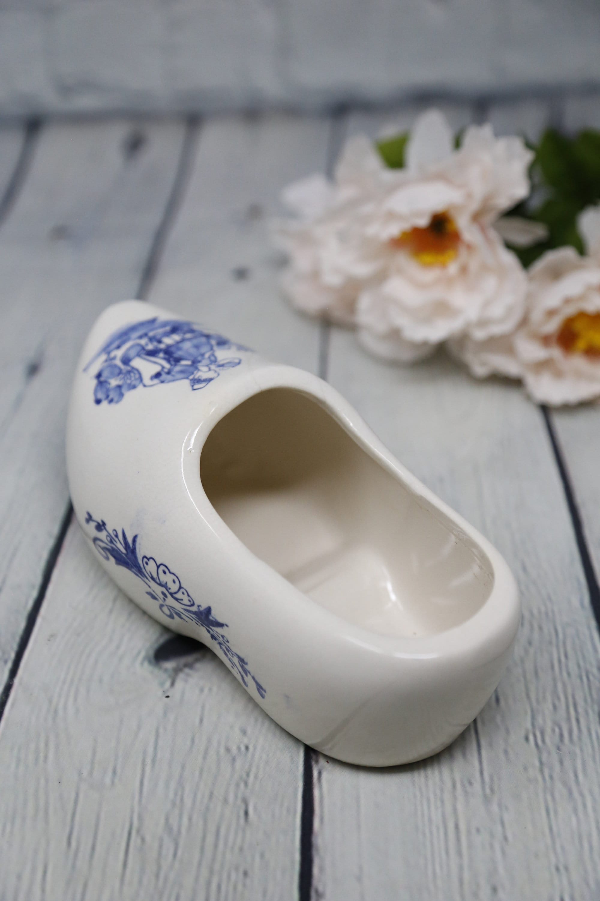 Dutch Porcelain Shoe - Dutch Shoe - Vintage Bloom-rite Dutch Shoe ...