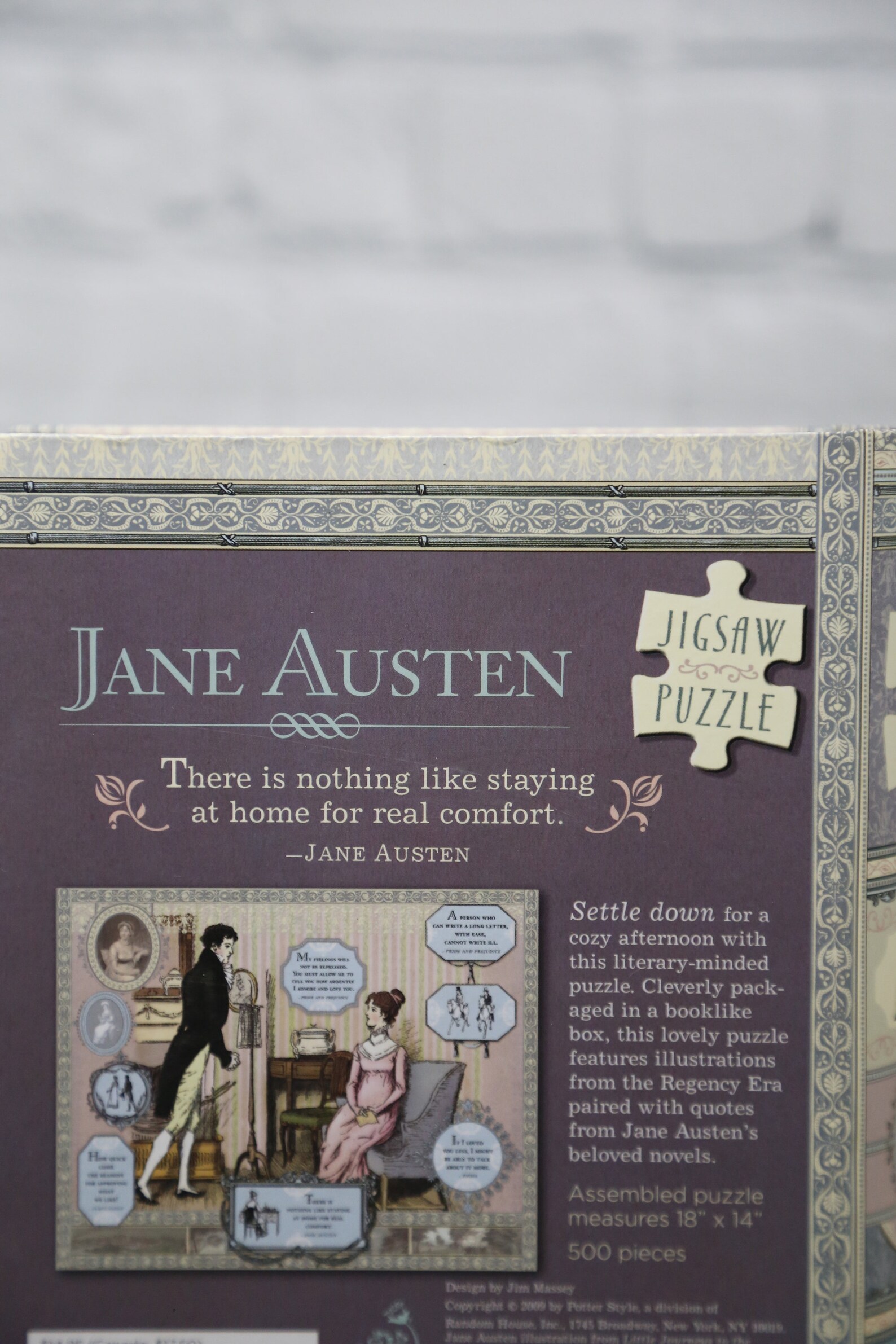 Jane Austen 500 Pcs Puzzle Vintage Puzzle Jigsaw Puzzle - Etsy