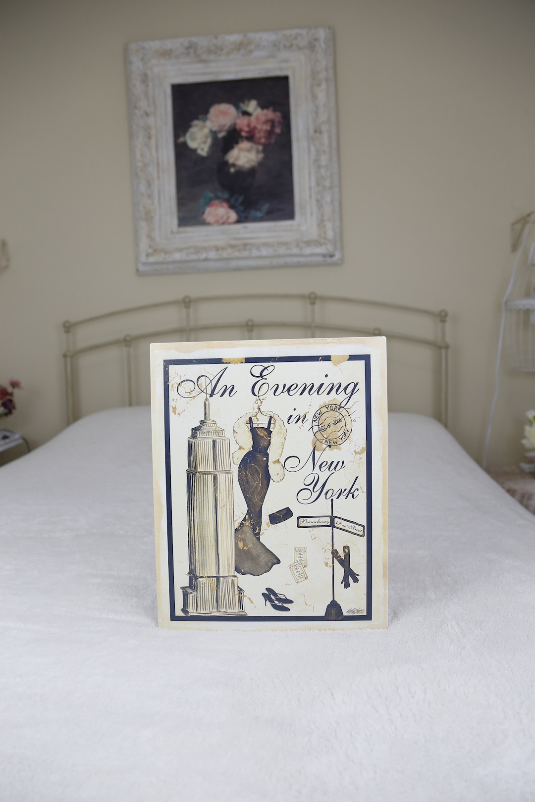 Vintage Metal Poster- Vintage Fashion Decor - Vintage Picture Frames ...