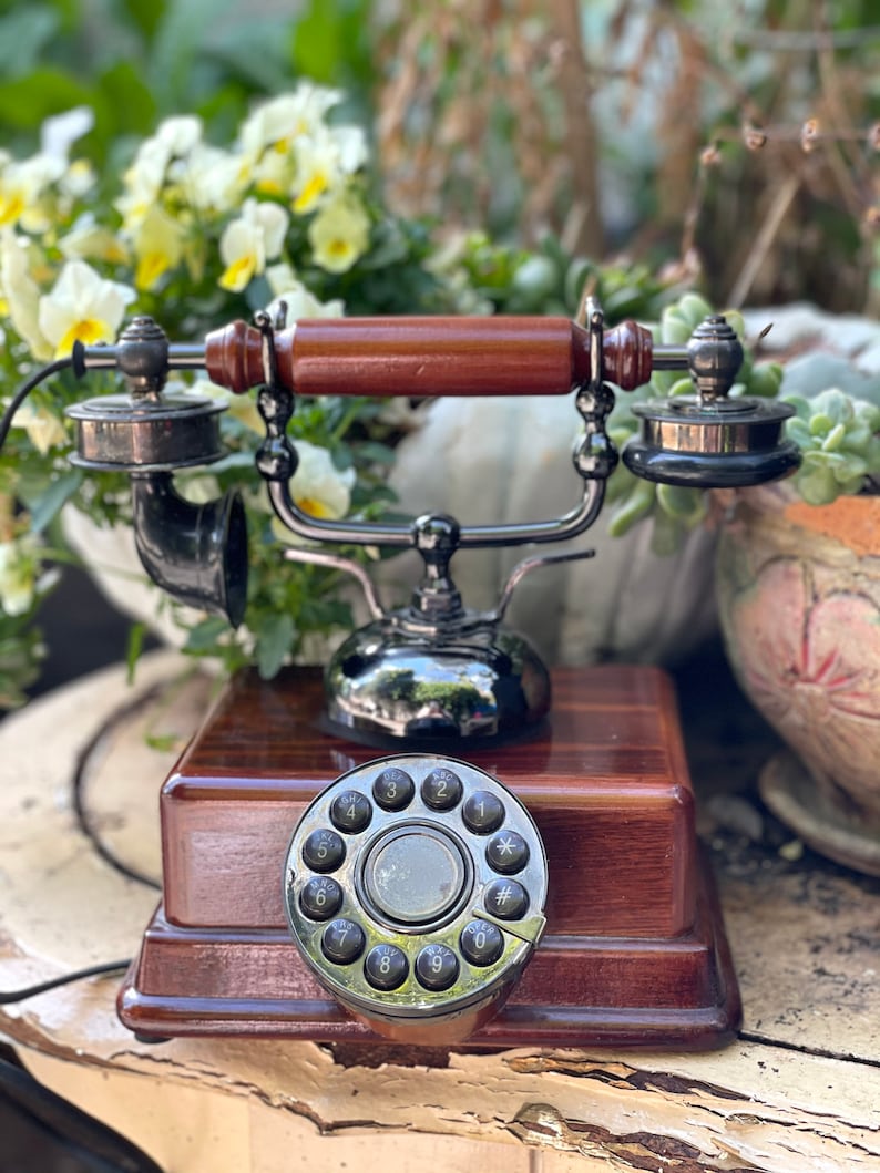 Vintage Victorian Telephone Vintage Push Button Telephone - Etsy