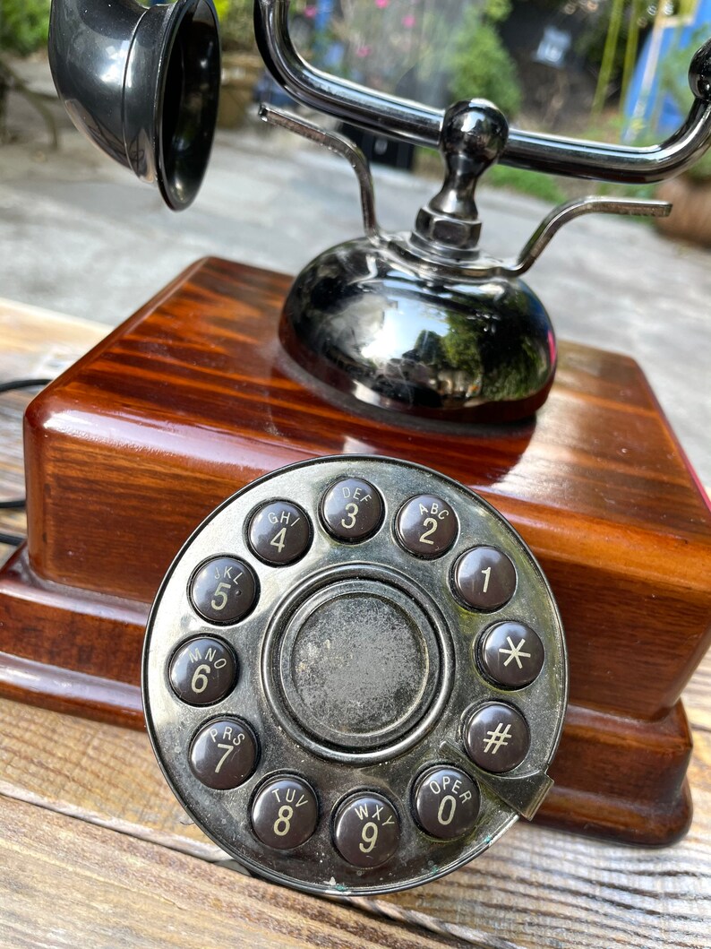 Vintage Victorian Telephone - Vintage Push Button Telephone - Victorian ...