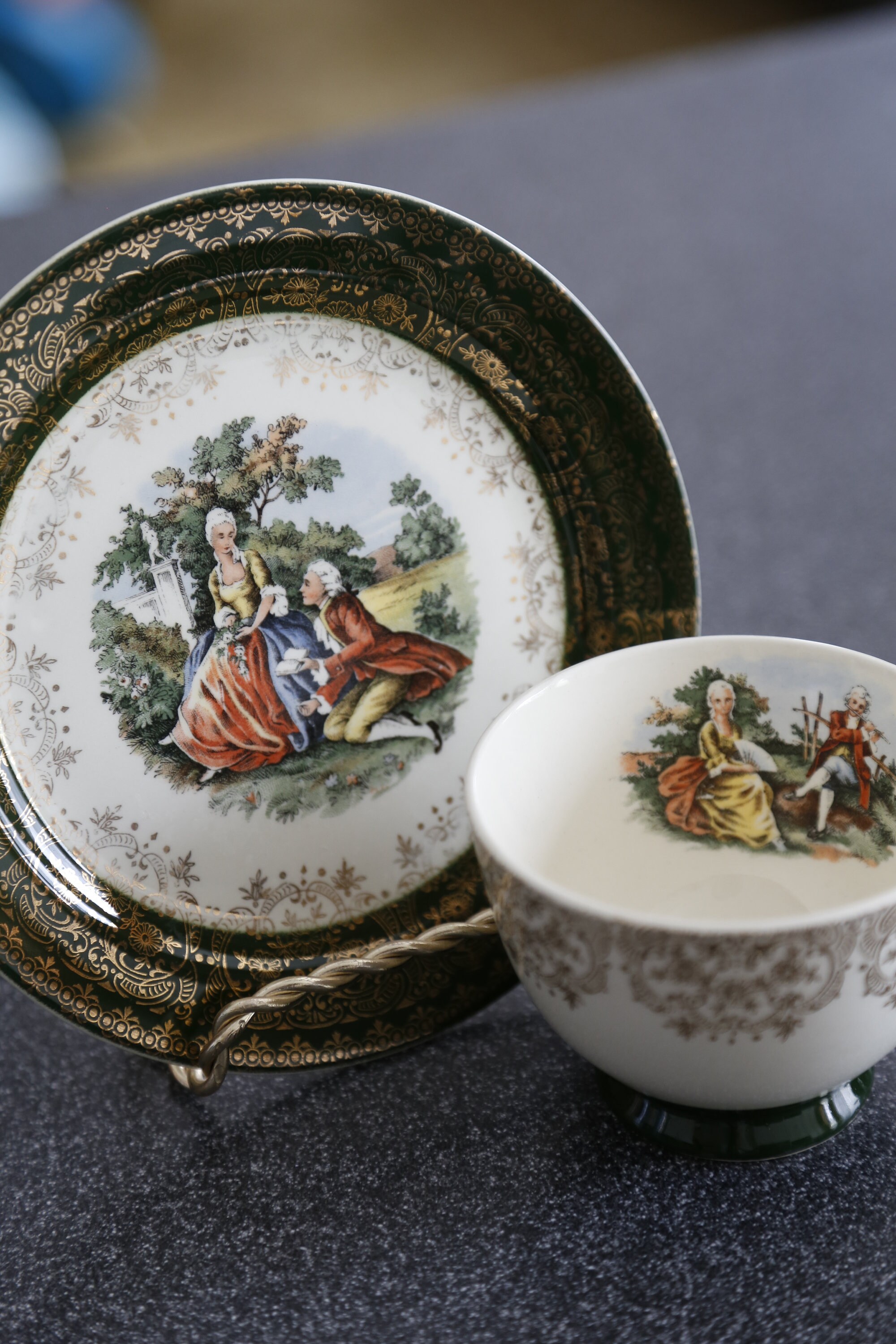 Taylor Smith Taylor Tea Cup and Saucer Colonial Tea Set | Etsy