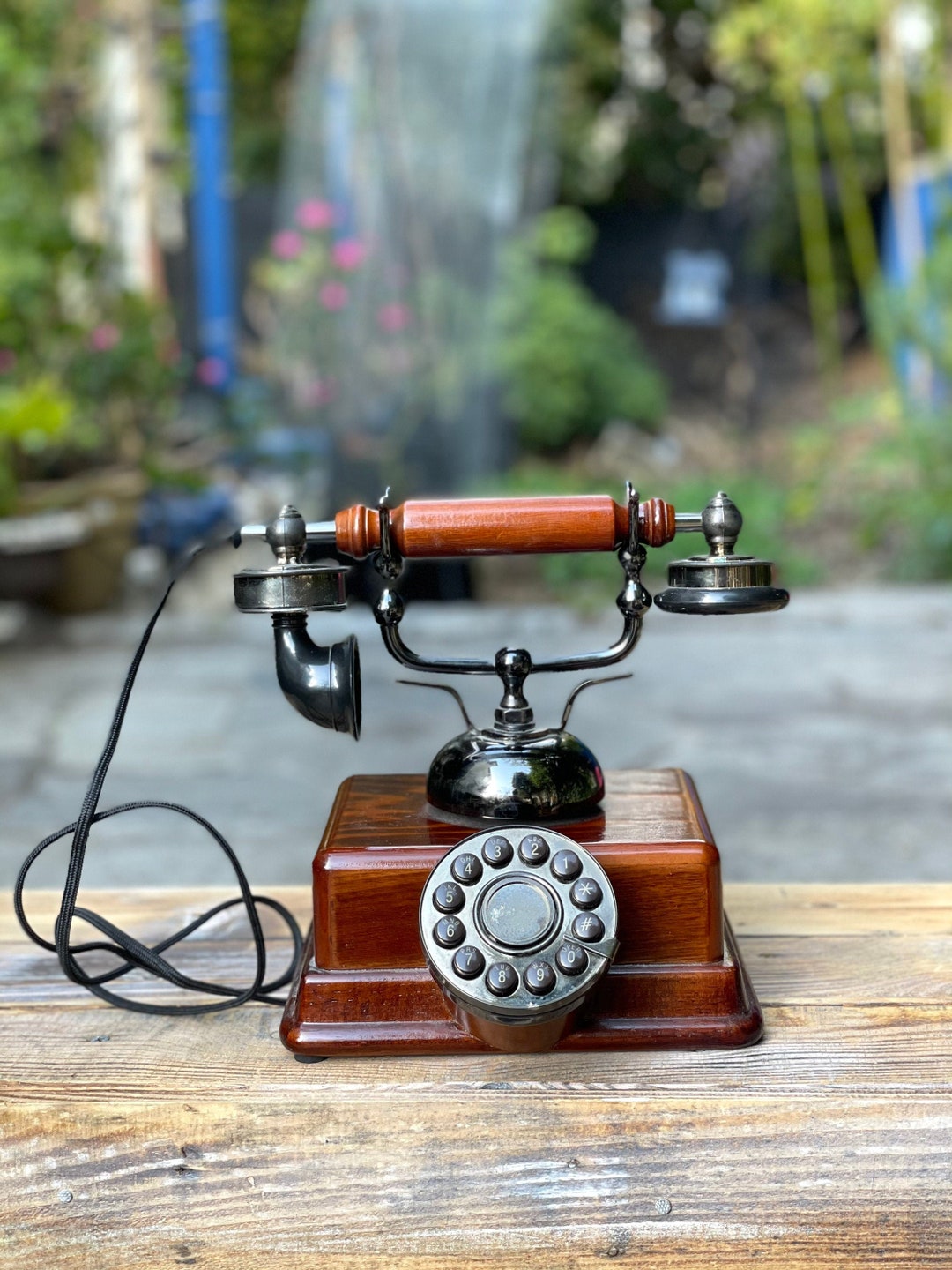 Vintage Victorian Telephone - Vintage Push Button Telephone - Victorian ...