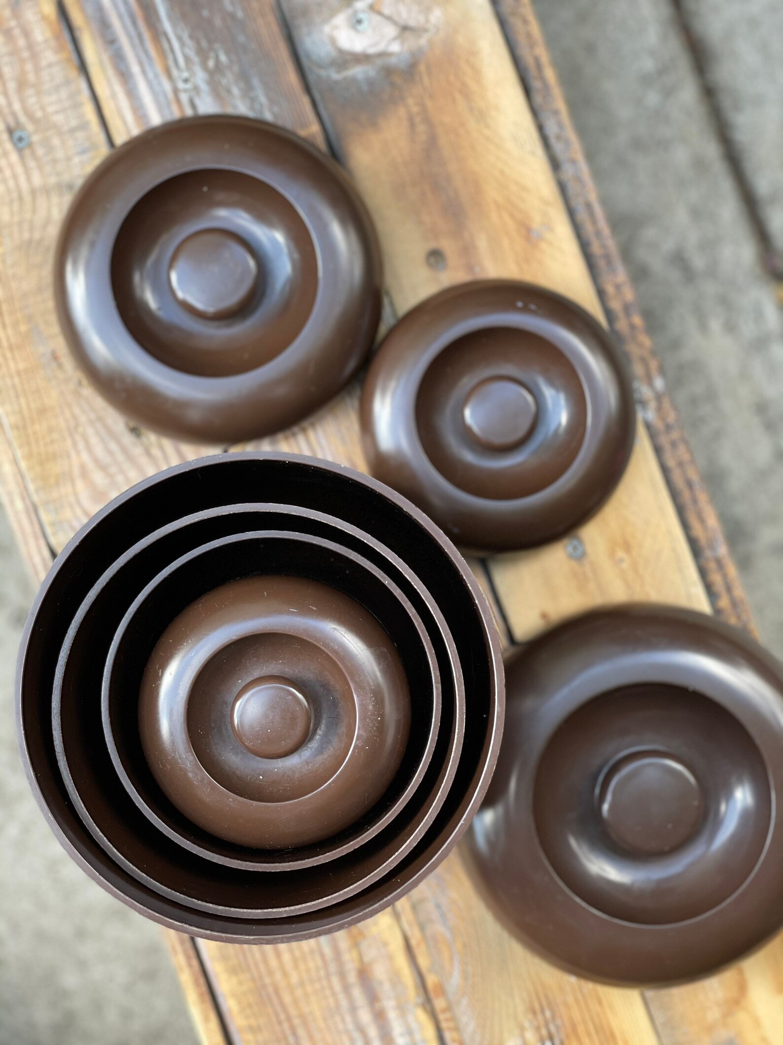 Vintage Nesting Canister Set Trend Pacific Don Dame - Etsy