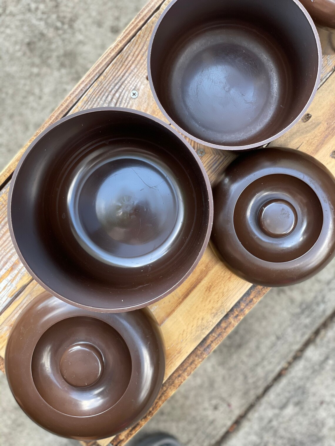 Vintage Nesting Canister Set Trend Pacific Don Dame - Etsy