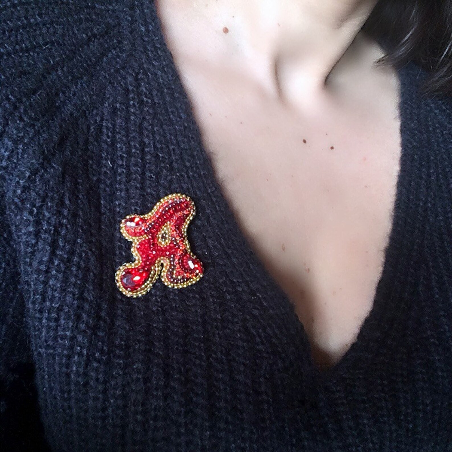 Alphabet Brooch Crystal Brooch Letter A Pin Letters | Etsy