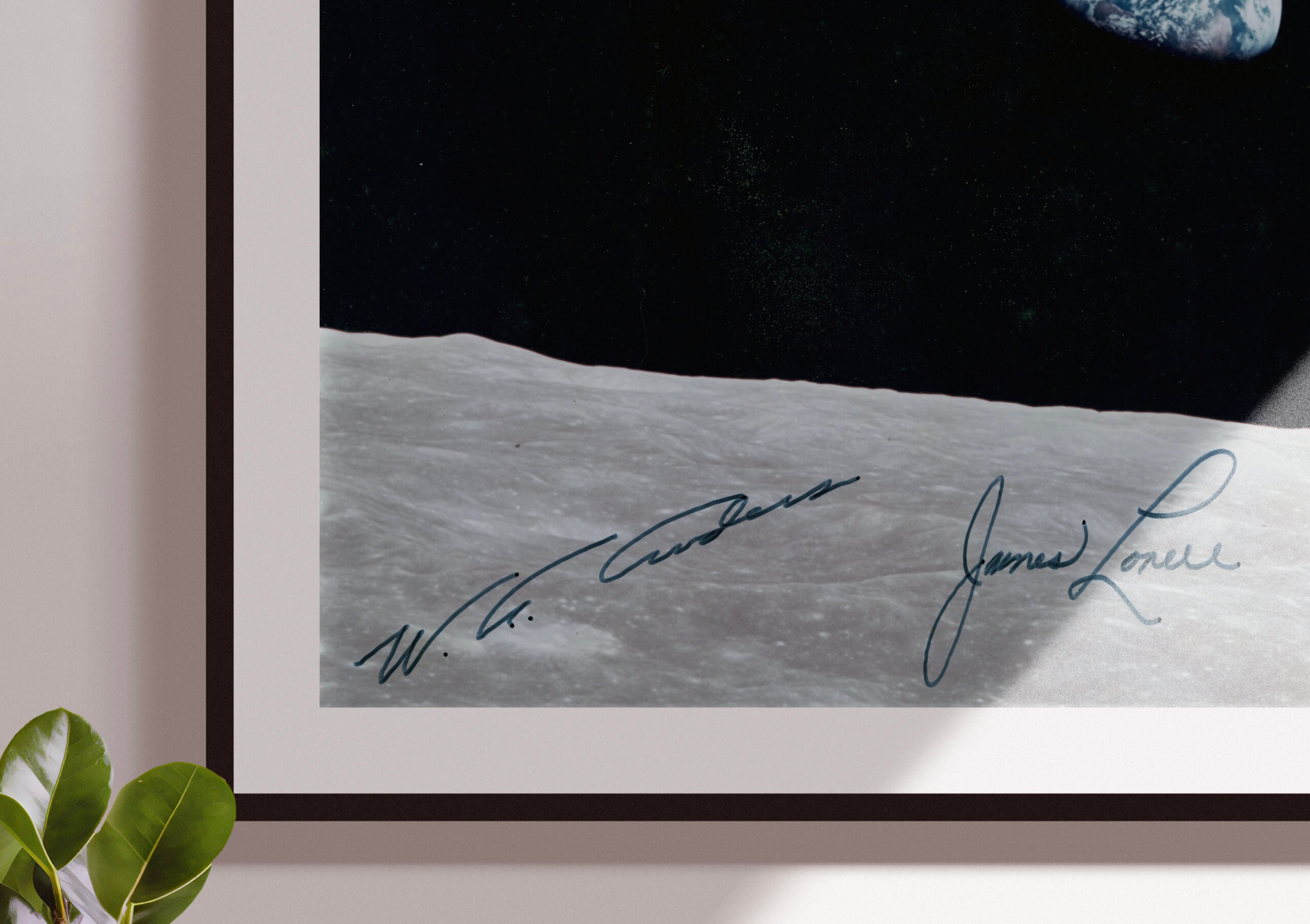 Earthrise, Autographed by Apollo 8 Astronauts Poster | NASA Apollo ...