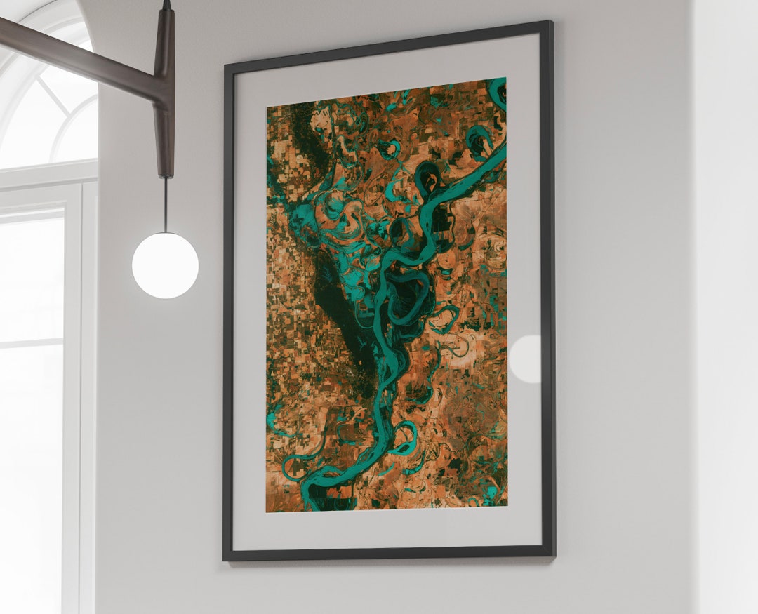 Mississippi Meanders River Bends Geology Satellite Photo | Earth as Art ...