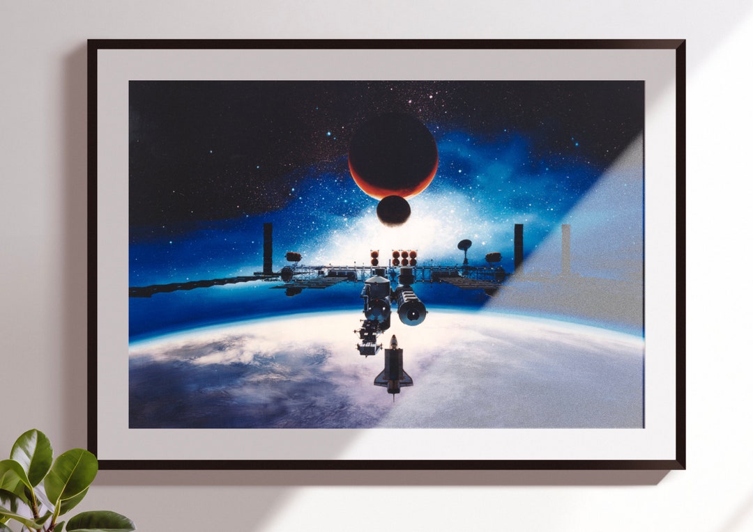 International Space Station Poster: Three Body Problem Art Print - Etsy