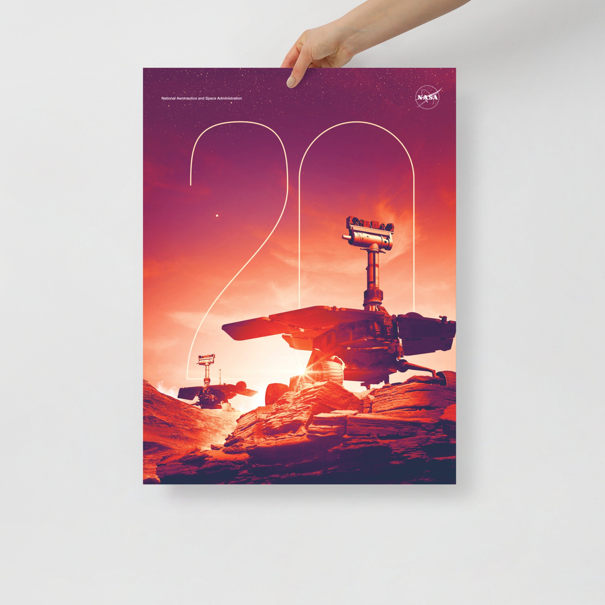 Mars Rover Spirit Poster Apes In Space