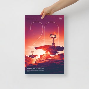 Mars Rover Spirit & Opportunity 20th Anniversary Trailblazers Poster - Etsy