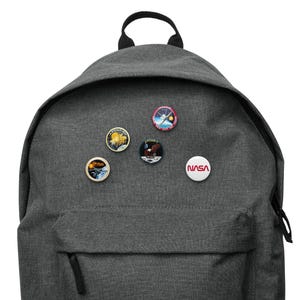 NASA Space Exploration Set of Pin Buttons | NASA Logo, Skylab ...