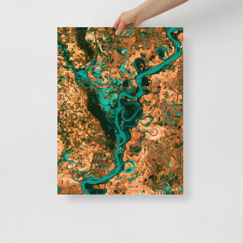 Mississippi Meanders River Bends Geology Satellite Photo | Earth as Art ...