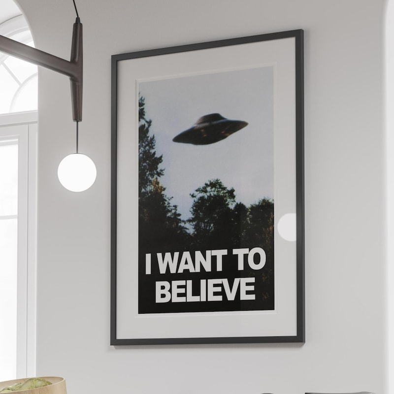 I Want to Believe Poster - Etsy