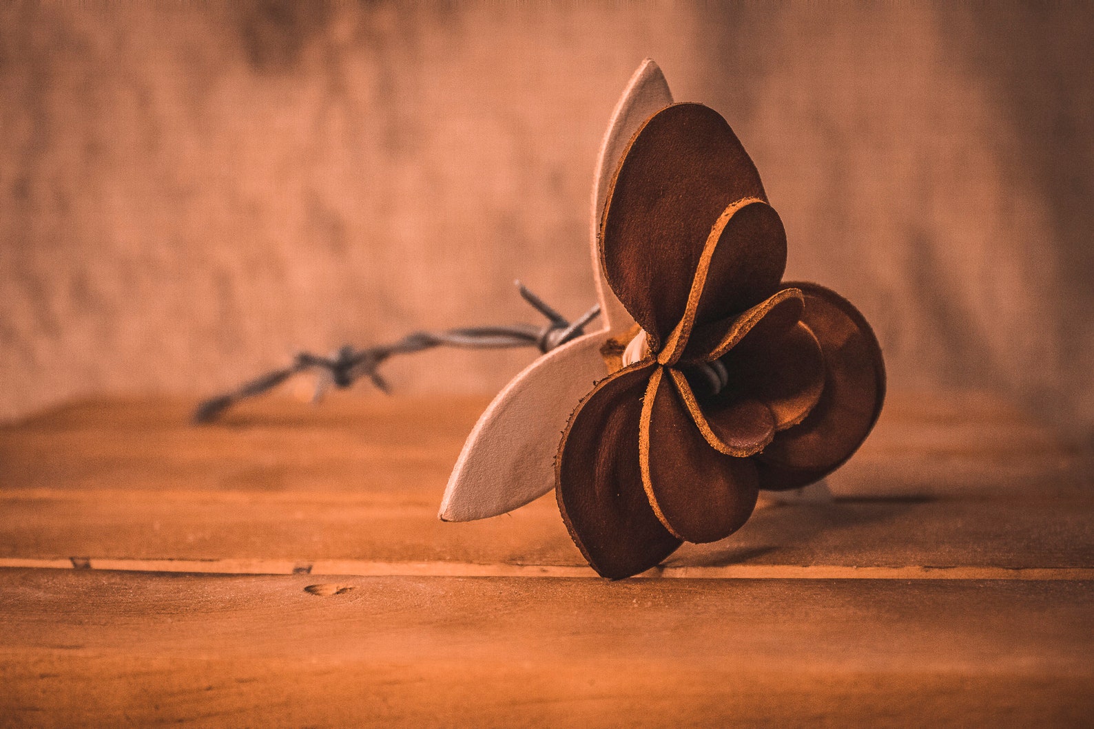 Leather Rose With Date or Initial Anniversary Gifts - Etsy Canada