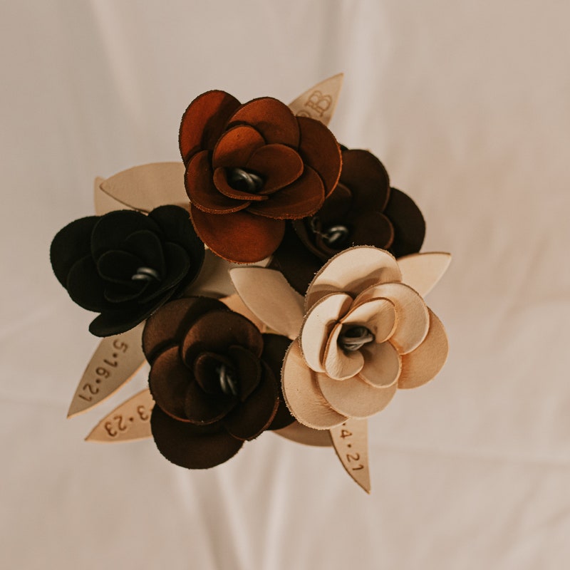 Leather Rose - Etsy