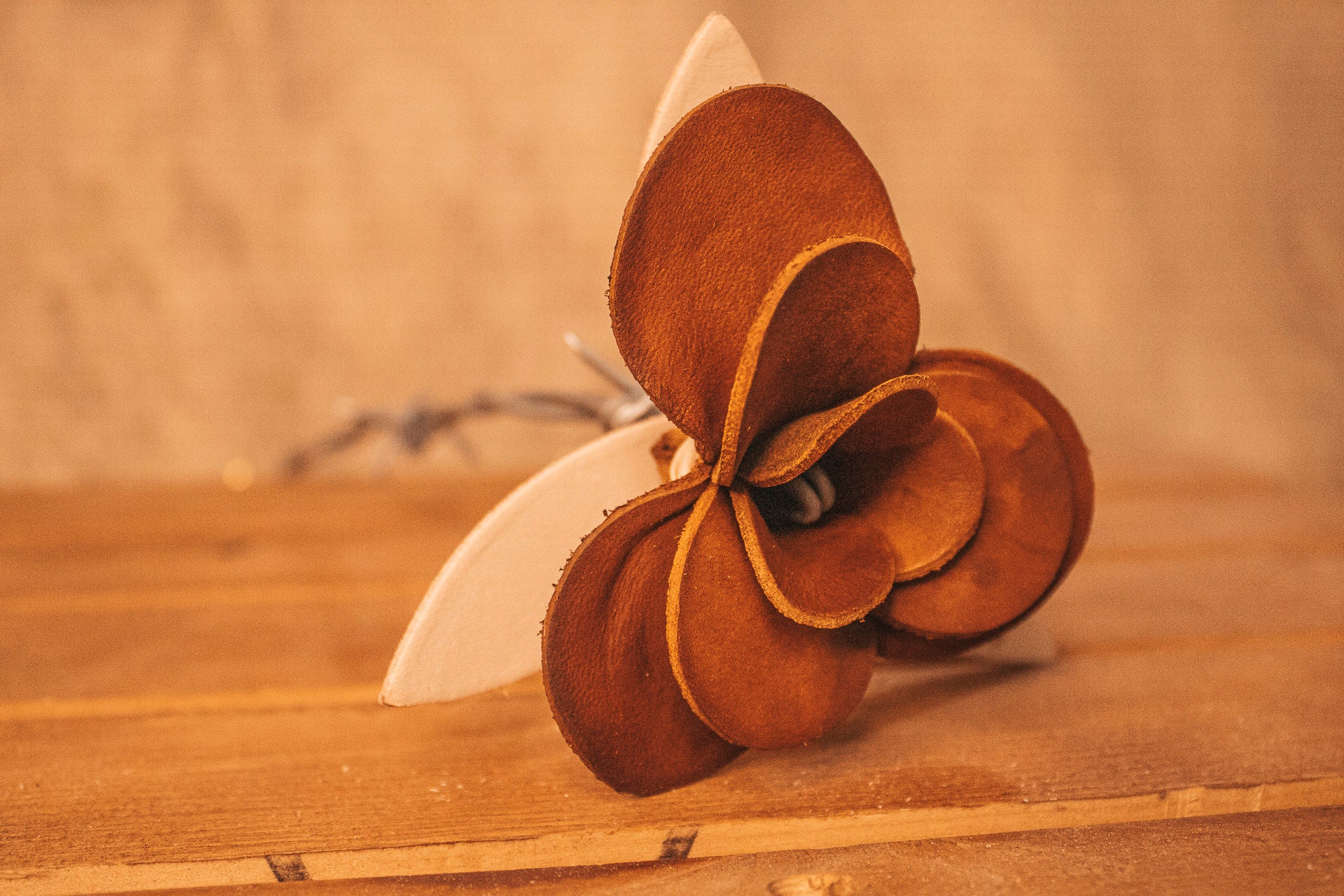 Leather Rose With Date or Initial Anniversary Gifts - Etsy Canada